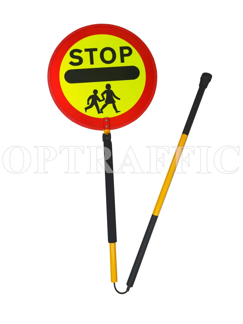School Crossing Patrol Reflective Stop Signs by Optraffic