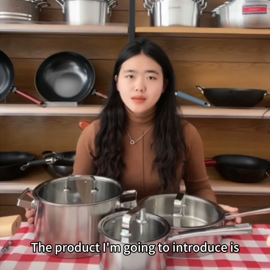 Custom Size Color Or Style Stainless Steel Non Stick Frying Pan Pots ...