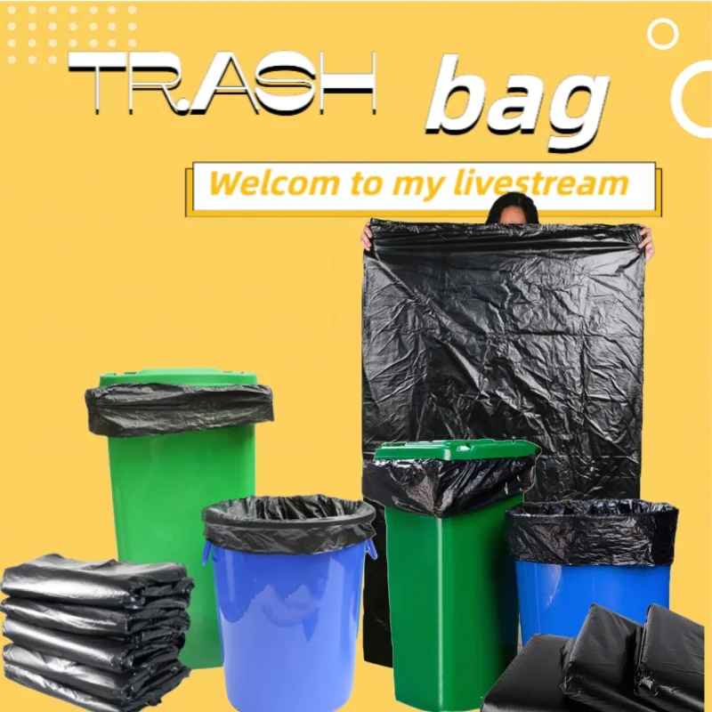 Wholesale Custom Heavy Duty Trash Bags Garbage Bags Product Show Stream ...