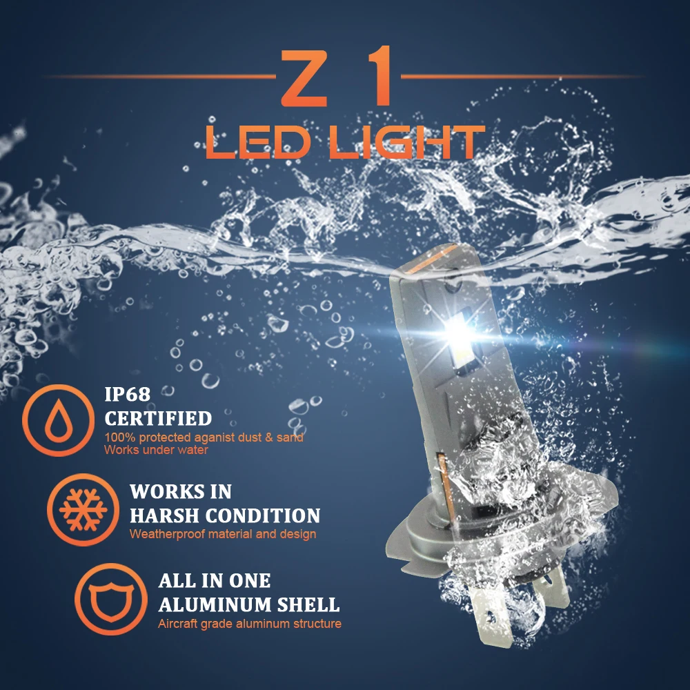 New Led Headlight with Fan H11 12v 35w Halogen Light Bulb 880 881 H4 ...