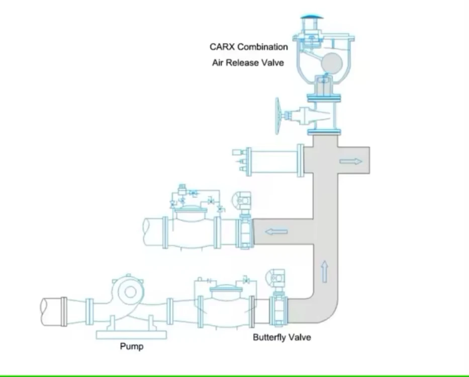 DN200 PN16 Flange End QT450 Compound Exhaust Valve Carx