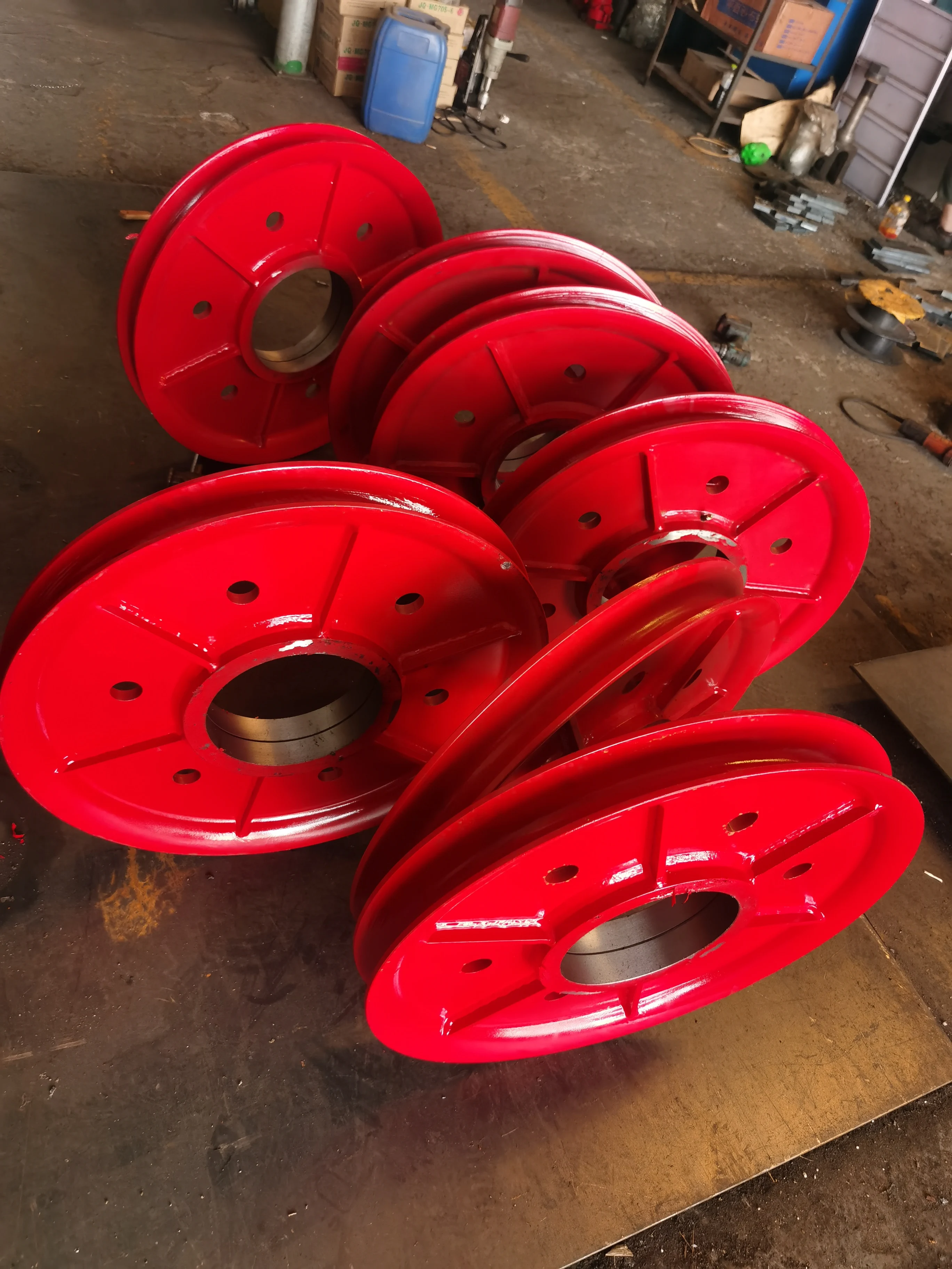 Hot Rolling Wire Rope Steel Lifting Pulley Casting Pulley for Kelly Bar ...