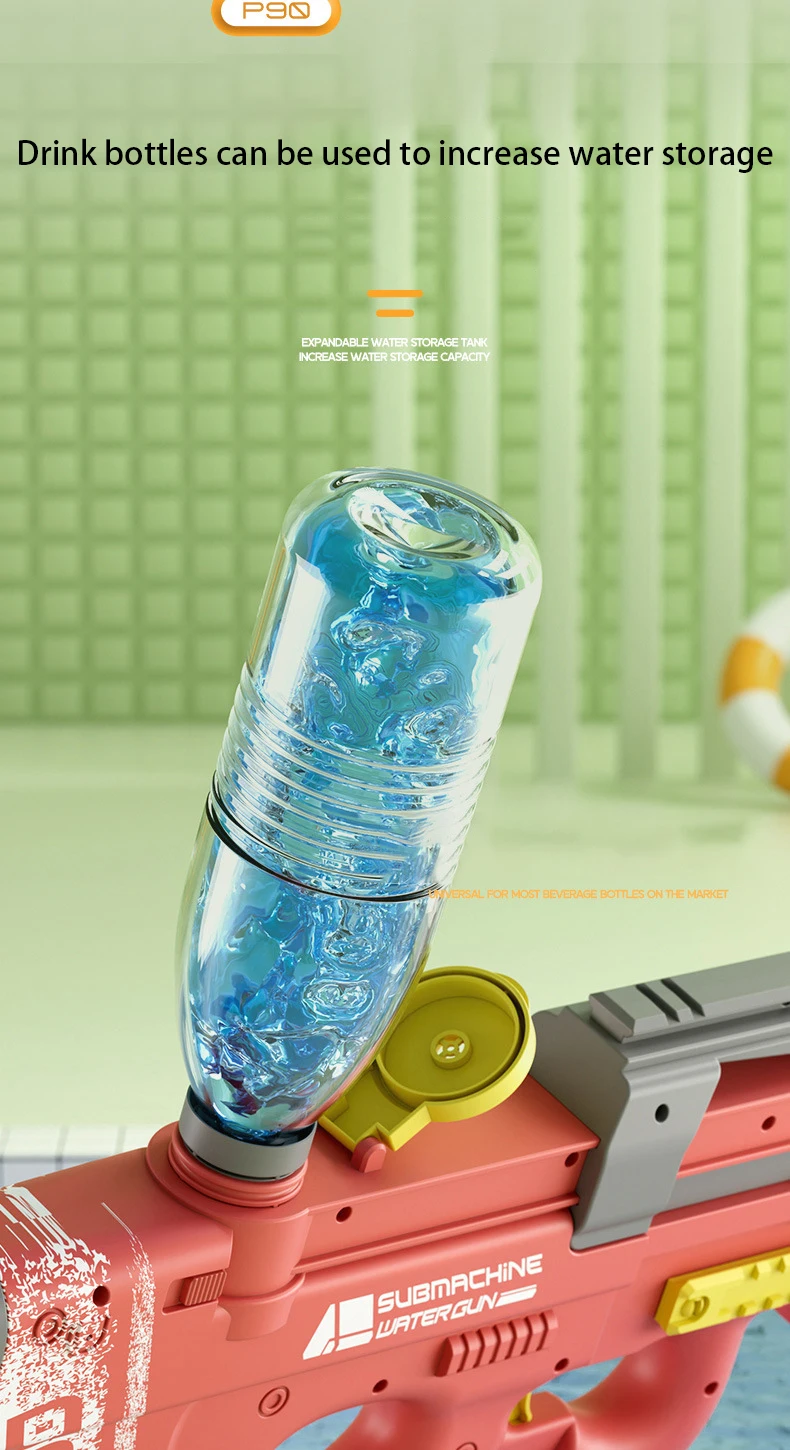 P90 Submachine Gun Large Capacity Electric Water Gun High Pressure ...