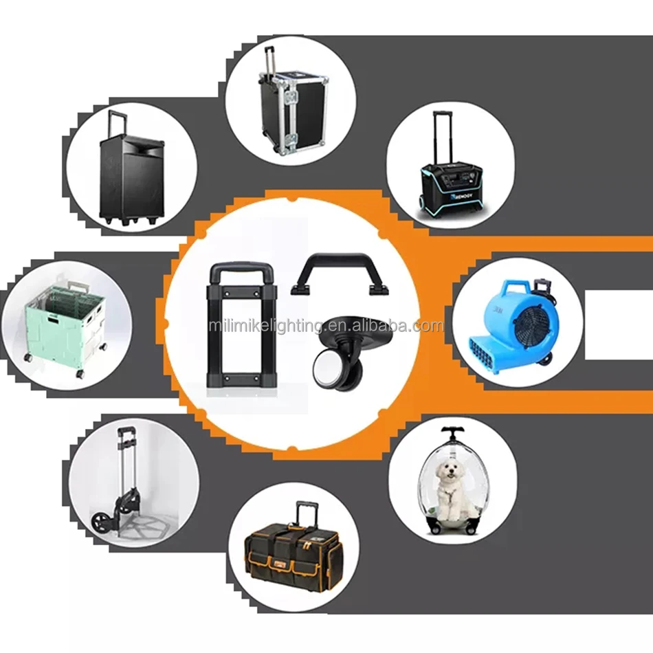 Durable Retractable Handle for Luggage - MILIMIKE MK-TLG06BK38