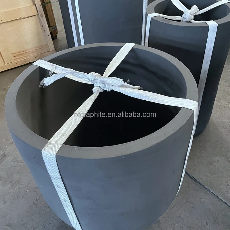 40kg 60kg Isostatic Silicon Carbide Graphite Crucible for Copper Brass ...
