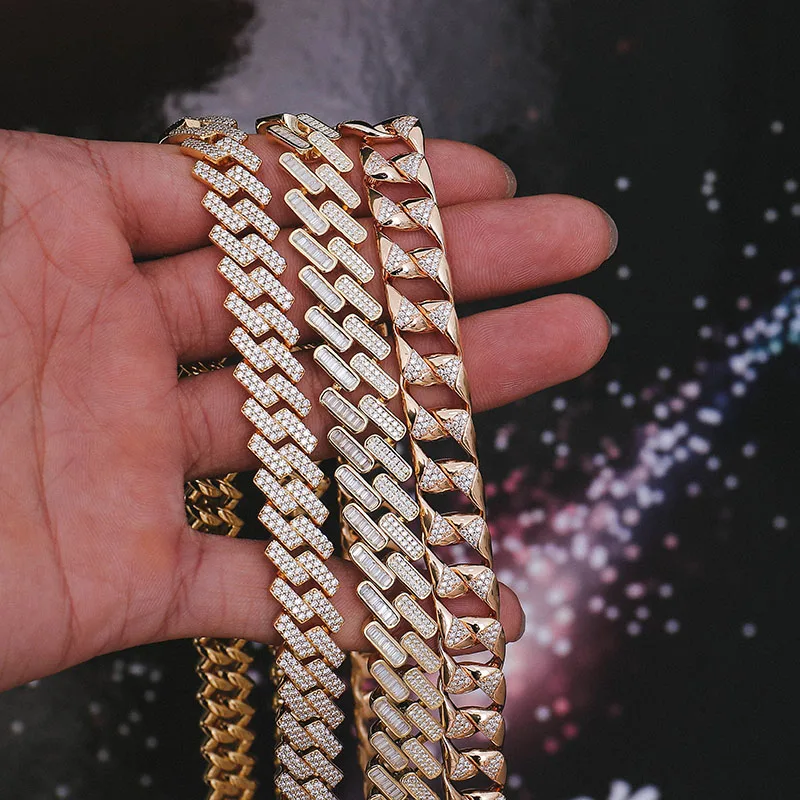 Provence Spot 925 Sterling Silver 12mm Width Miami Cuban Link Chain Hip ...