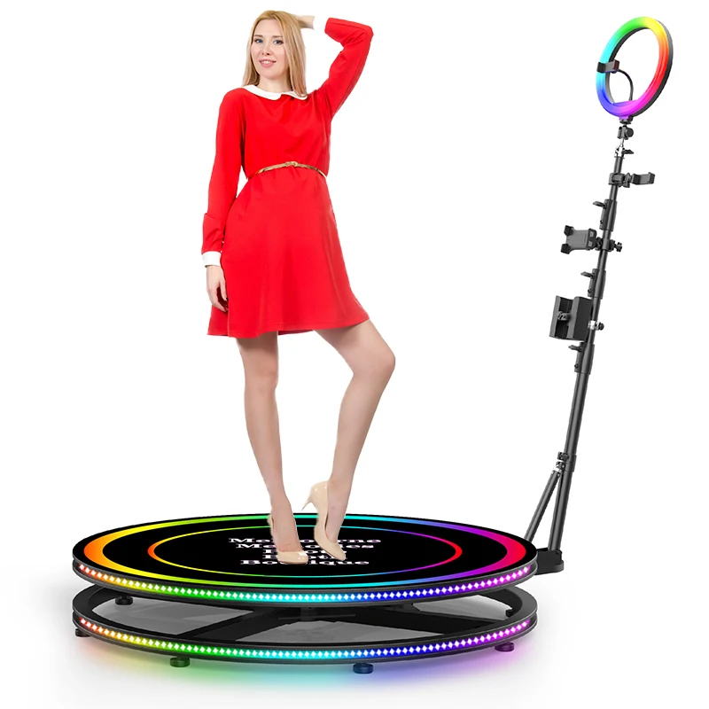 360 Photo Booth Selfie Video Booth Spinner Outdoor Rotating Selfie 360 ...
