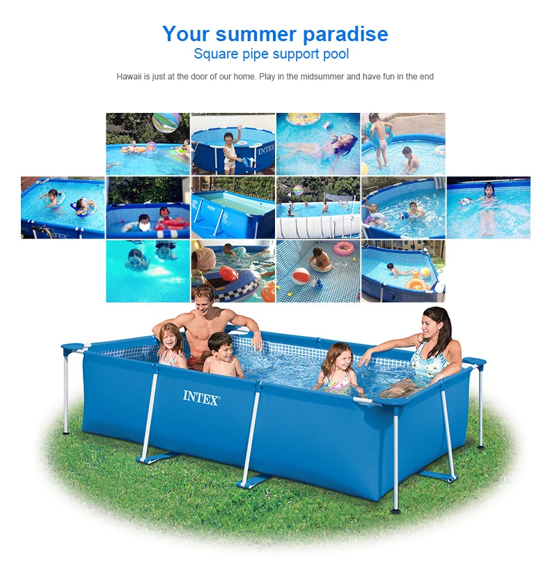 INTEX 28200 305*76cm Round Blue Family Fun Frame Pool