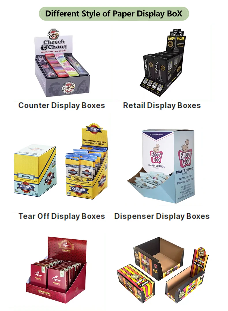 Custom Cardboard Display Box SRP Shelf Ready Packaging Folding Tear Off ...