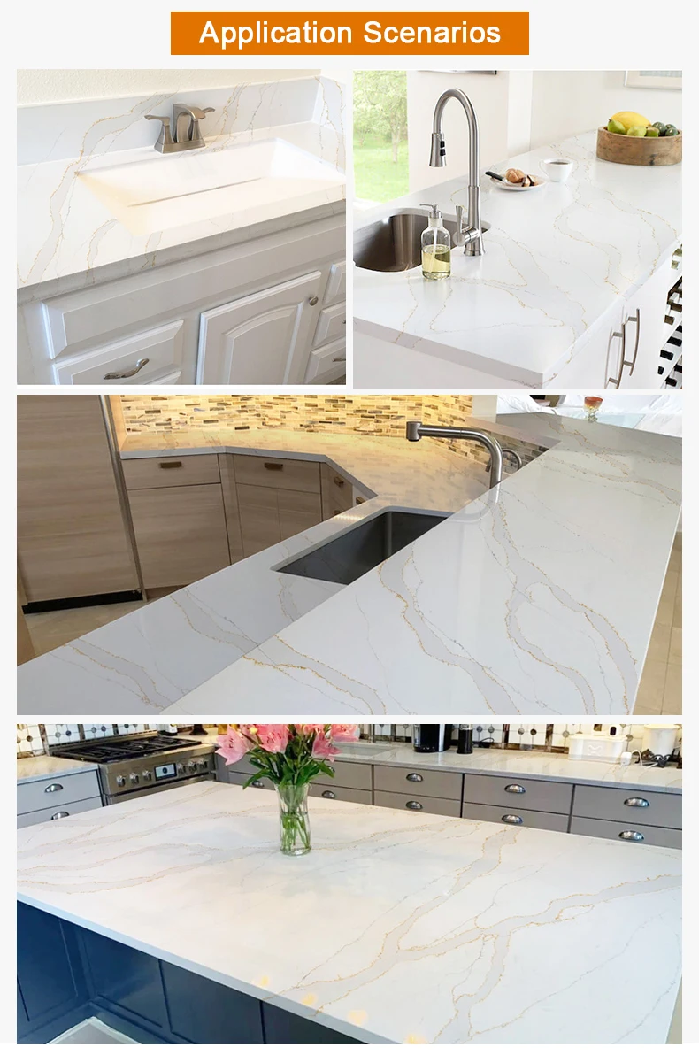 Horizon Quartz Countertop White Sparkle Quartz Countertop Quartz Stone ...