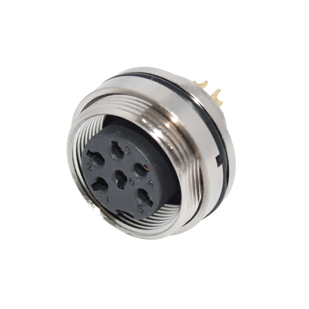 Amphenol Male A Coding Waterproof 6 Pin 8 Pin Panel Mount Ip67 2 Pin Circular Connector M8 - Buy ...
