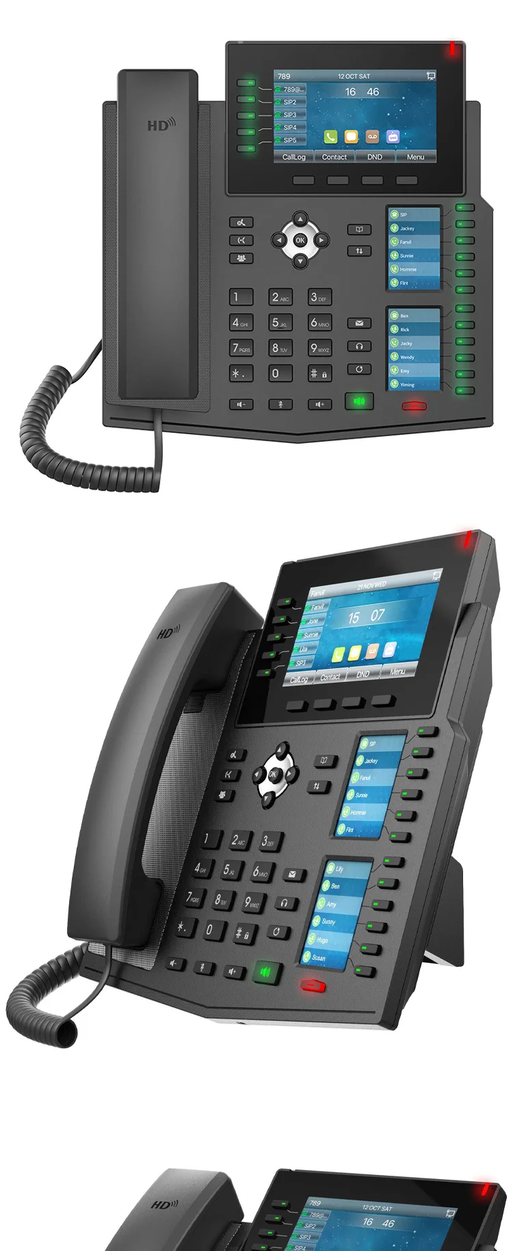 Wifi Ip Phones Conference Touch Screen Sip Voip Desktop Phone - Buy Sip ...