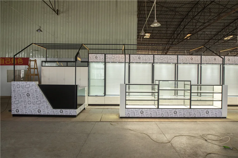 Mobile Phone Shop Cash Counter Display Design for Modern Retail & Store ...