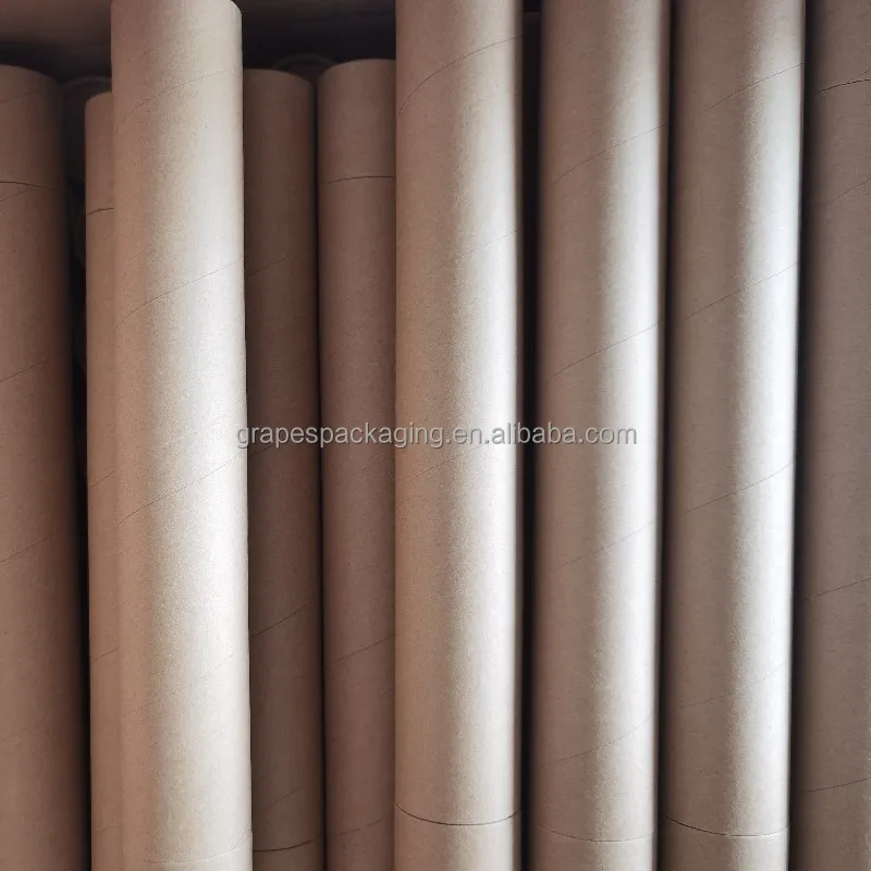 Wholesales Eco Friendly Paper Cardboard Carton Plain Kraft Cylinder ...