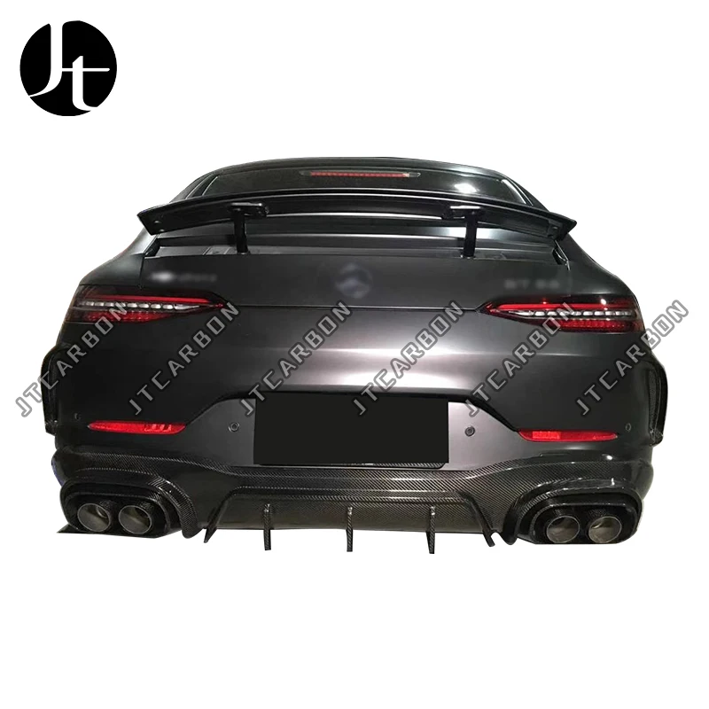 Rear Lip Diffuser Fin Bumper Spoiler For Mercedes Benz AMG GT50 GT53 ...