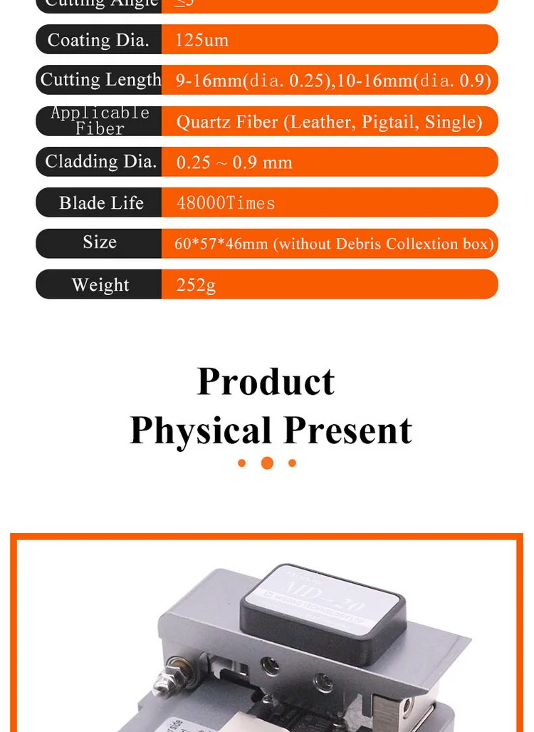 High Quality Md-20 Cutter Optical Fiber Cleaver Fiber Cutter Md-20 ...