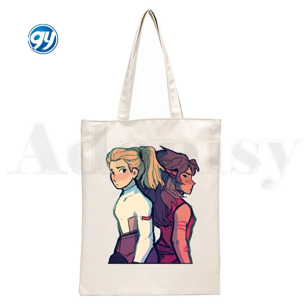 Adora Love She Ra And Catra Artwork Casual Shopping Girls Hand Women ...