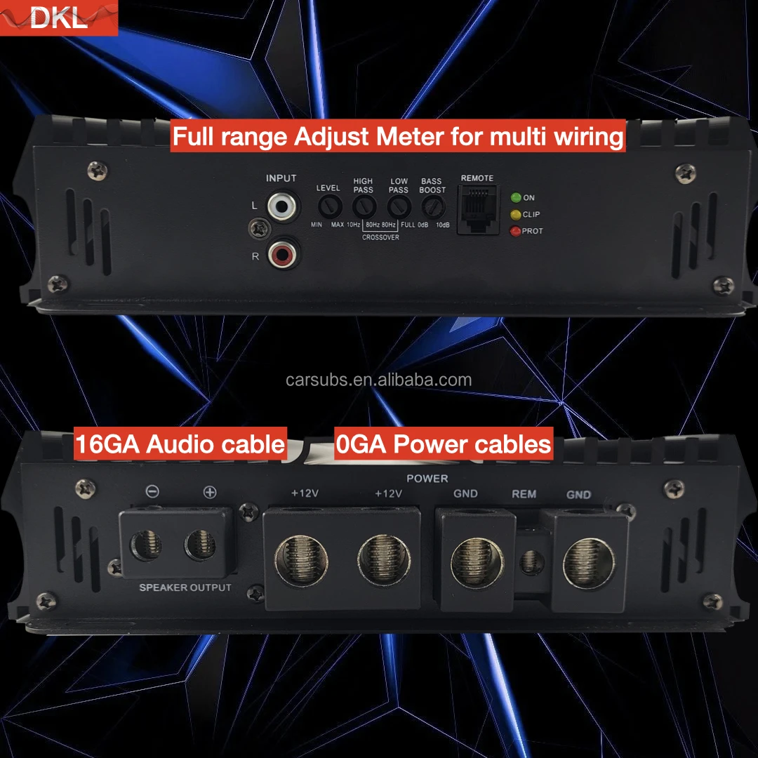 Car Subwoofer Amplifier RMS 5000W Class D - Strong Bass