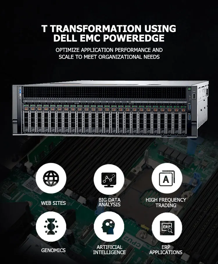 Professional Dell 4u Rack Server Poweredge R940 Intel 2*5218 256g 2.4tb ...