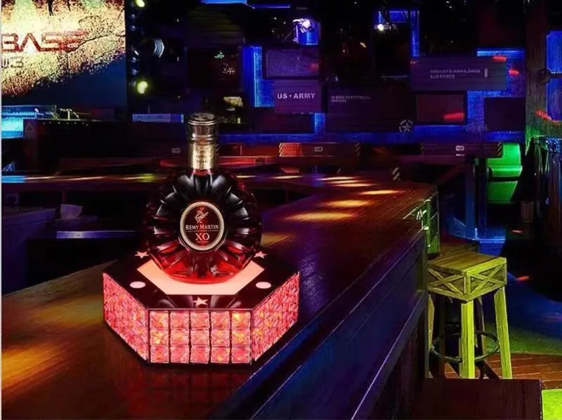 Custom Message Board Bottle Presenter Service Vip Dollar Led Bottle ...