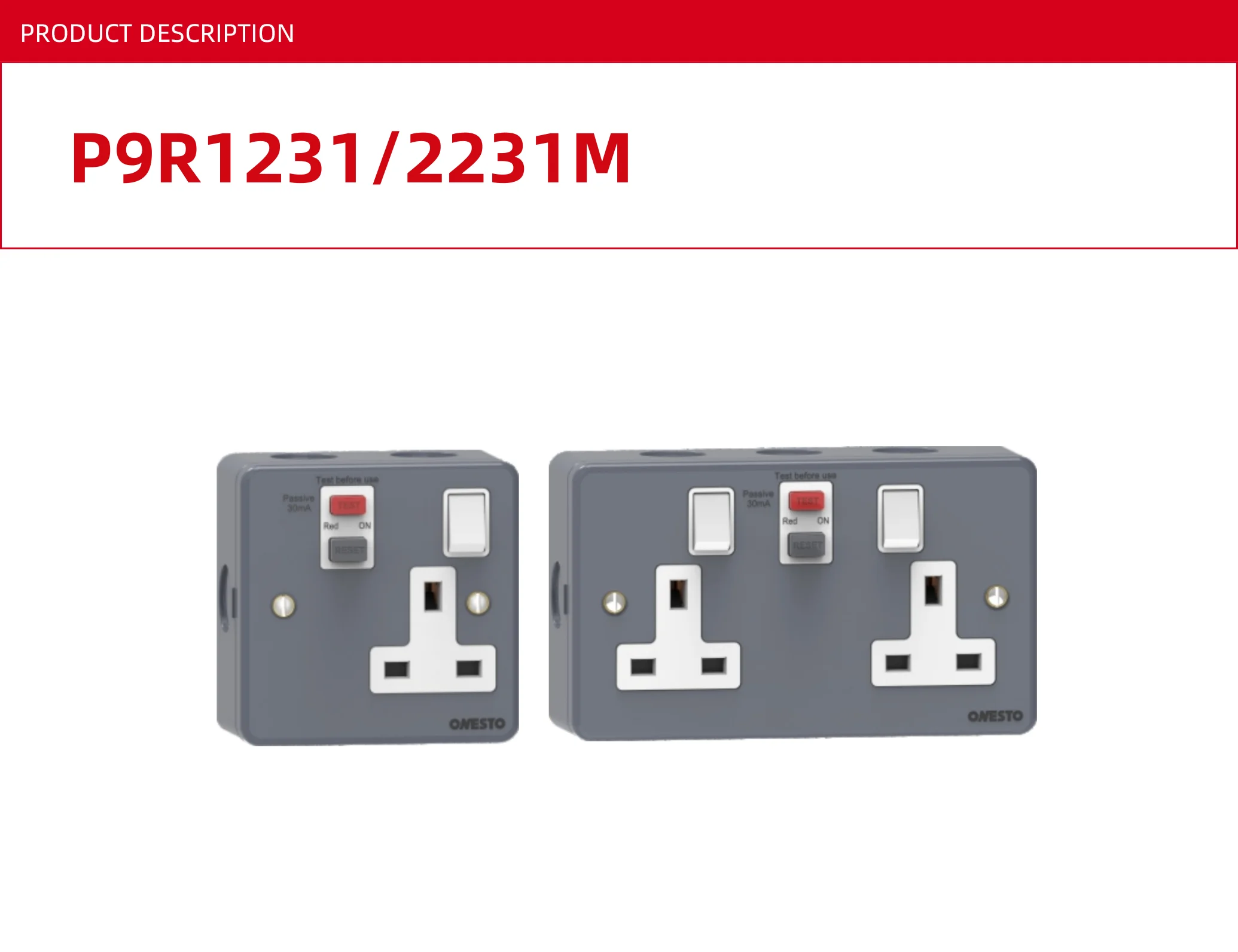 Italian Standard 3 Pin Socket with White 7 Gang Panel 3 USB Plug ...
