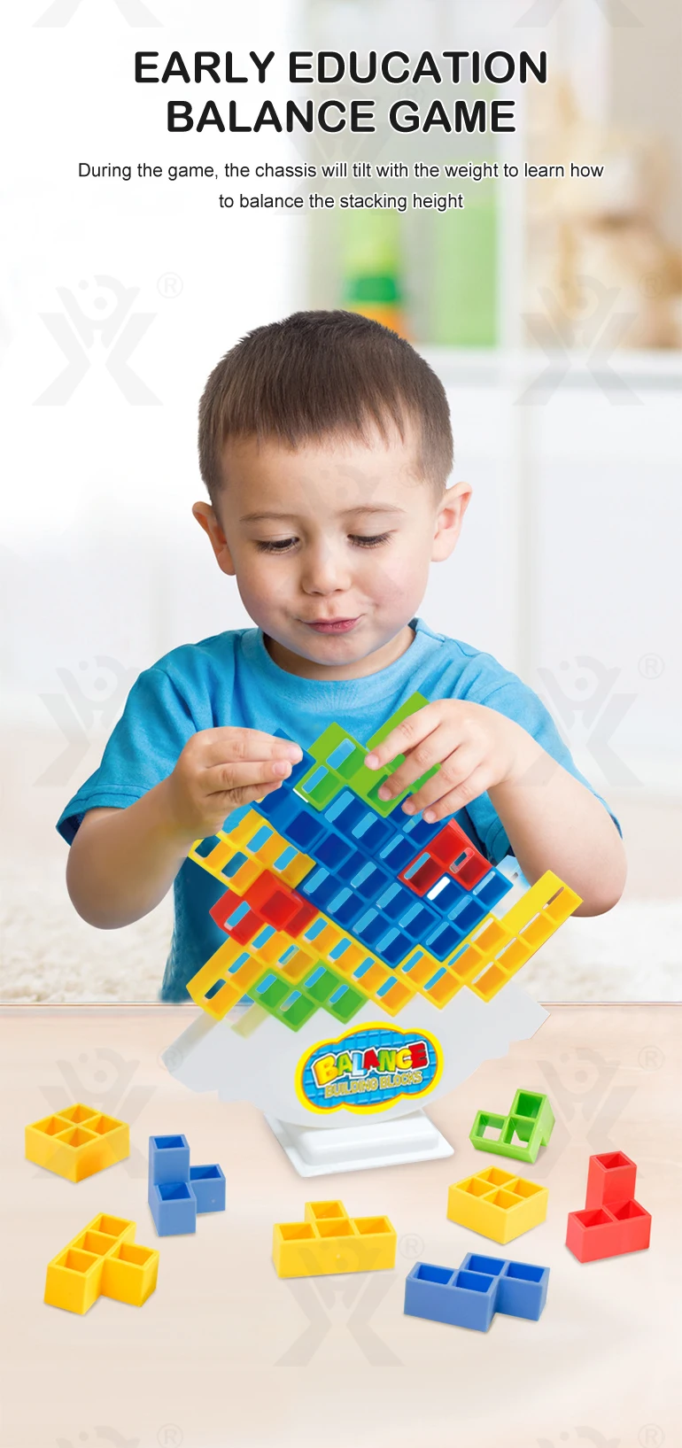Chengji Wholesale Educational Tower Stacking Blocks Game