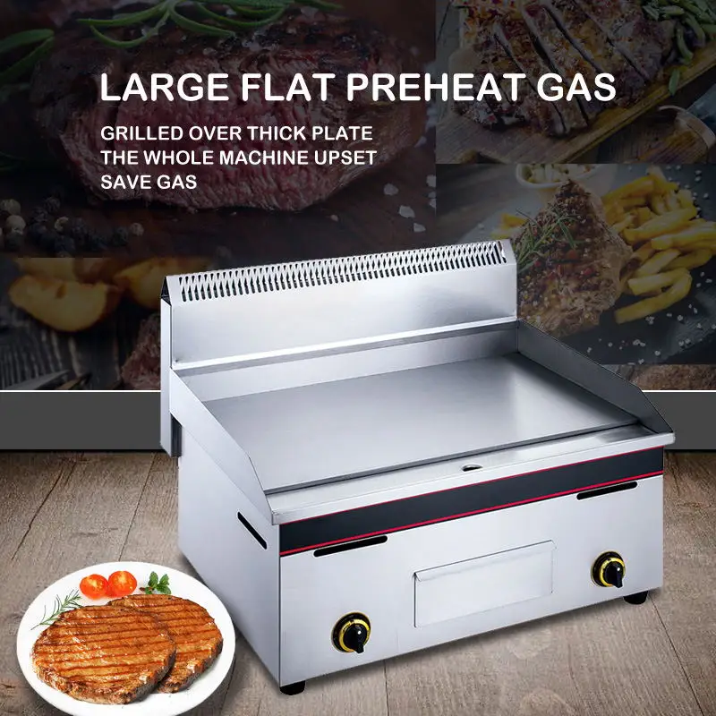 Commercial Stainless Steel Gas Griddle For Hotel Restaurant Catering ...