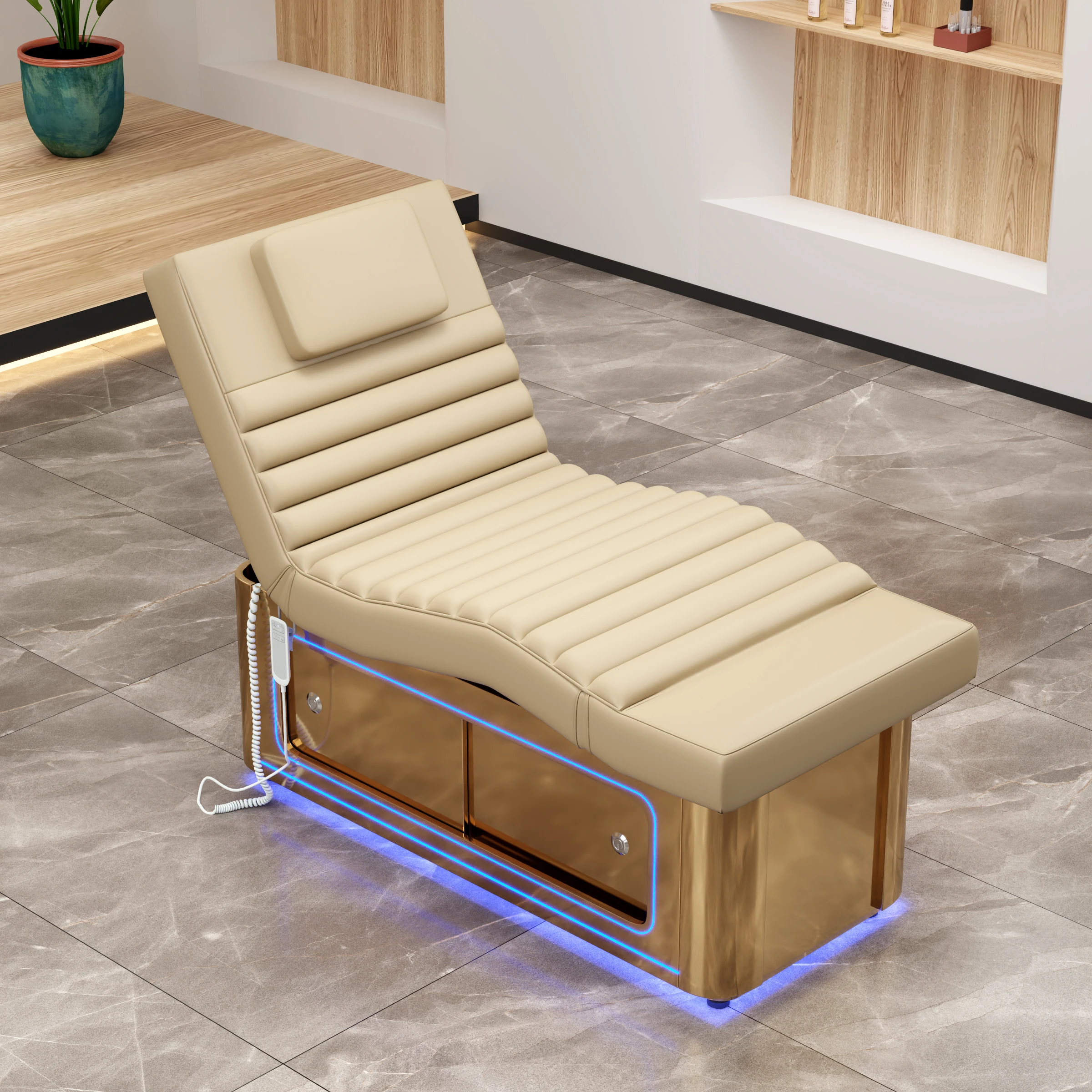 Luxury LED Foot Spa & Facial Bed - Professional Salon Beauty
