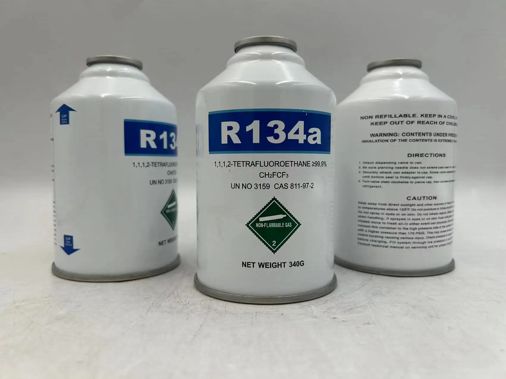 Automotive Air Conditioning Refrigerant R134a 340g Car Ac Air Condition System - Buy R134a ...