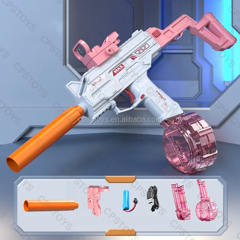 Electric Water Gun With Uzi Model Water Squirt Gun Powerful Automatic ...