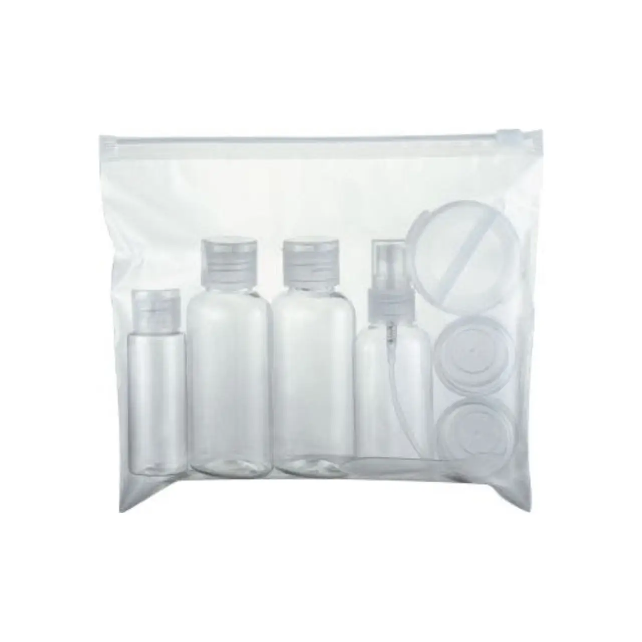 China Hot Sale Airplane Size Empty Plastic Bottles Empty Jar Travel Set ...