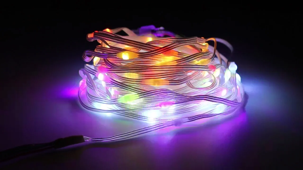 Ws2811 Addressable Rgb Pixel Led String Lights For Christmas Lighting ...