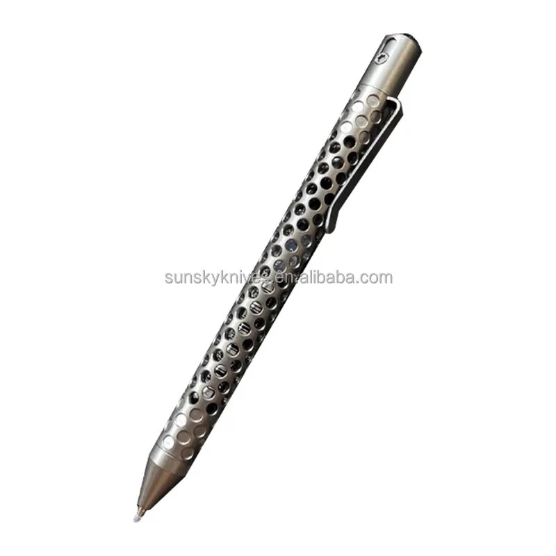Mechanism New Design Tactical Ballpoint Pen with Aerospace Alloy