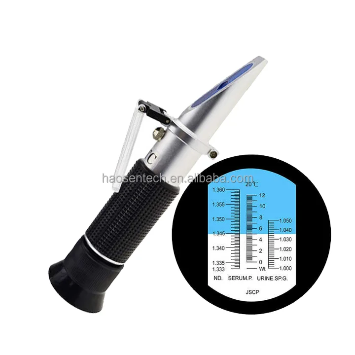 Clinical Refractometer With Atc,Tri Scale Serum Protein/urine Specific ...