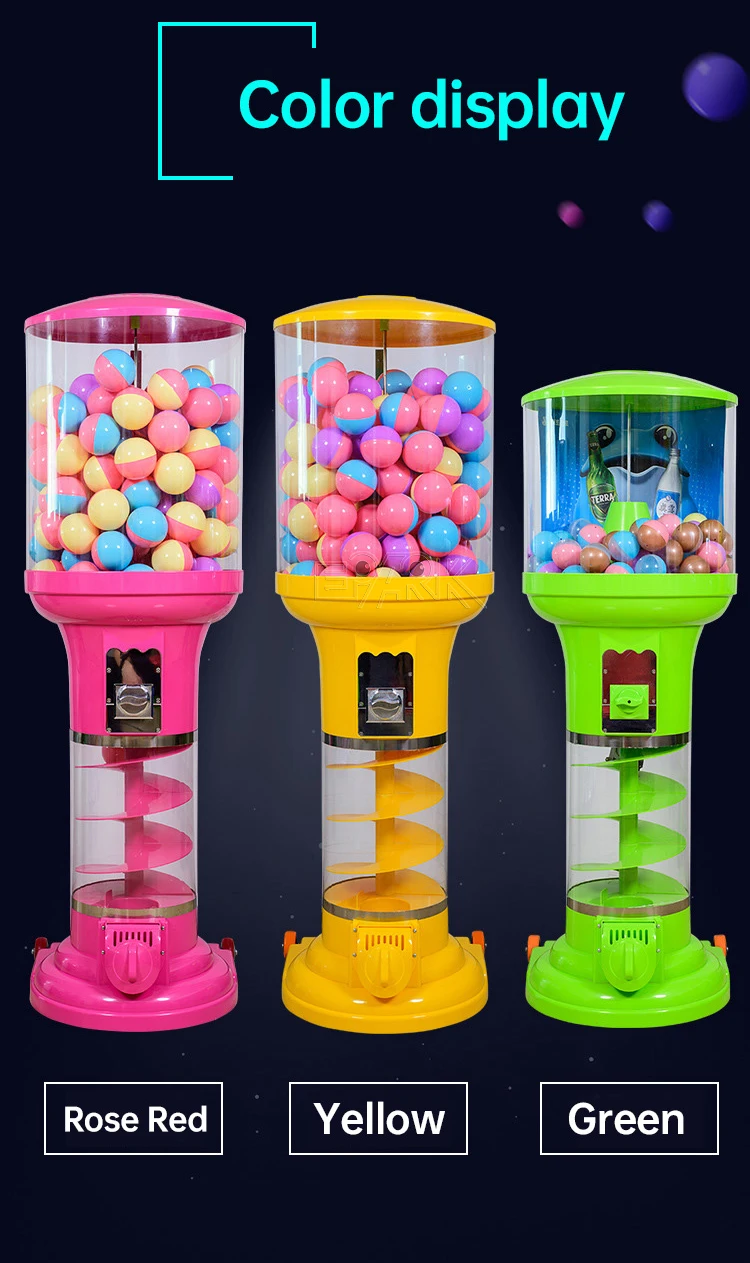 Kids Coin Operated Gashapon Vending Machines Customizable Video Toy ...