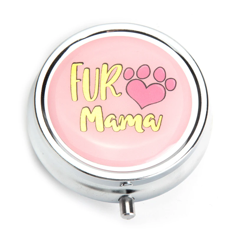 Custom LOGO Oval Blank Compact Pocket Pill Box Metal Pill case Medicine ...