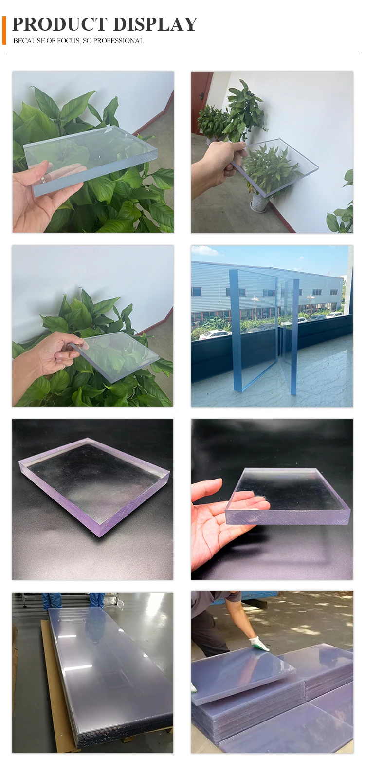 40mm Thick Solid Polycarbonate Sheet for Bulletproof Wall