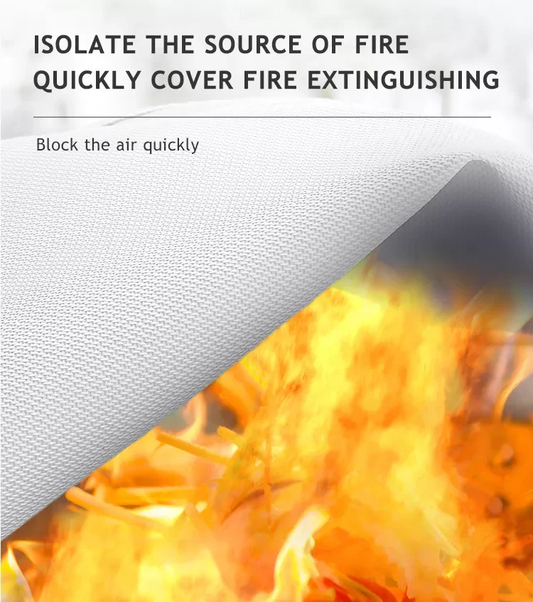 Domestic Rescue Fire-Fighting Silicone Fire Blanket National Standard ...
