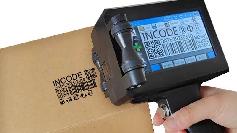 Incode Quick Dry Ink Handheld Inkjet Printing Machine For Non Porous ...