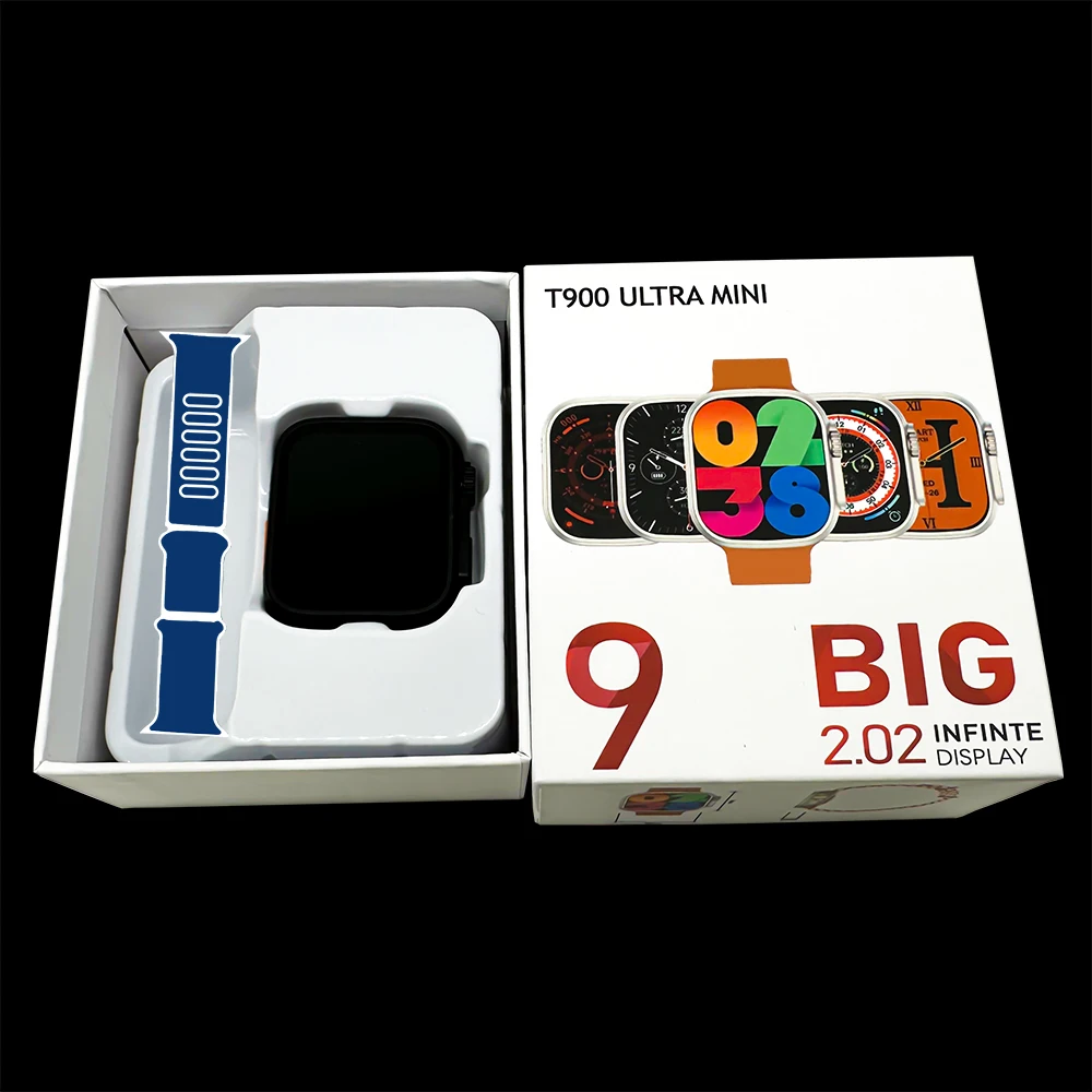 2024 Newest T900 Ultra Mini Smartwatch 2.02 Inch Screen Rotating Dual ...