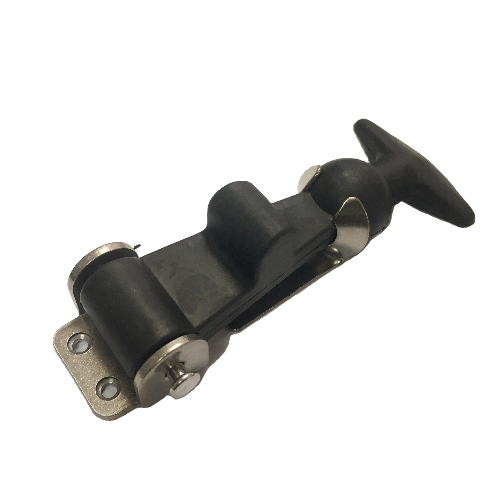 T-handle Black Rubber Hood Latch Catch Strap Kit Flexible Draw Latches ...