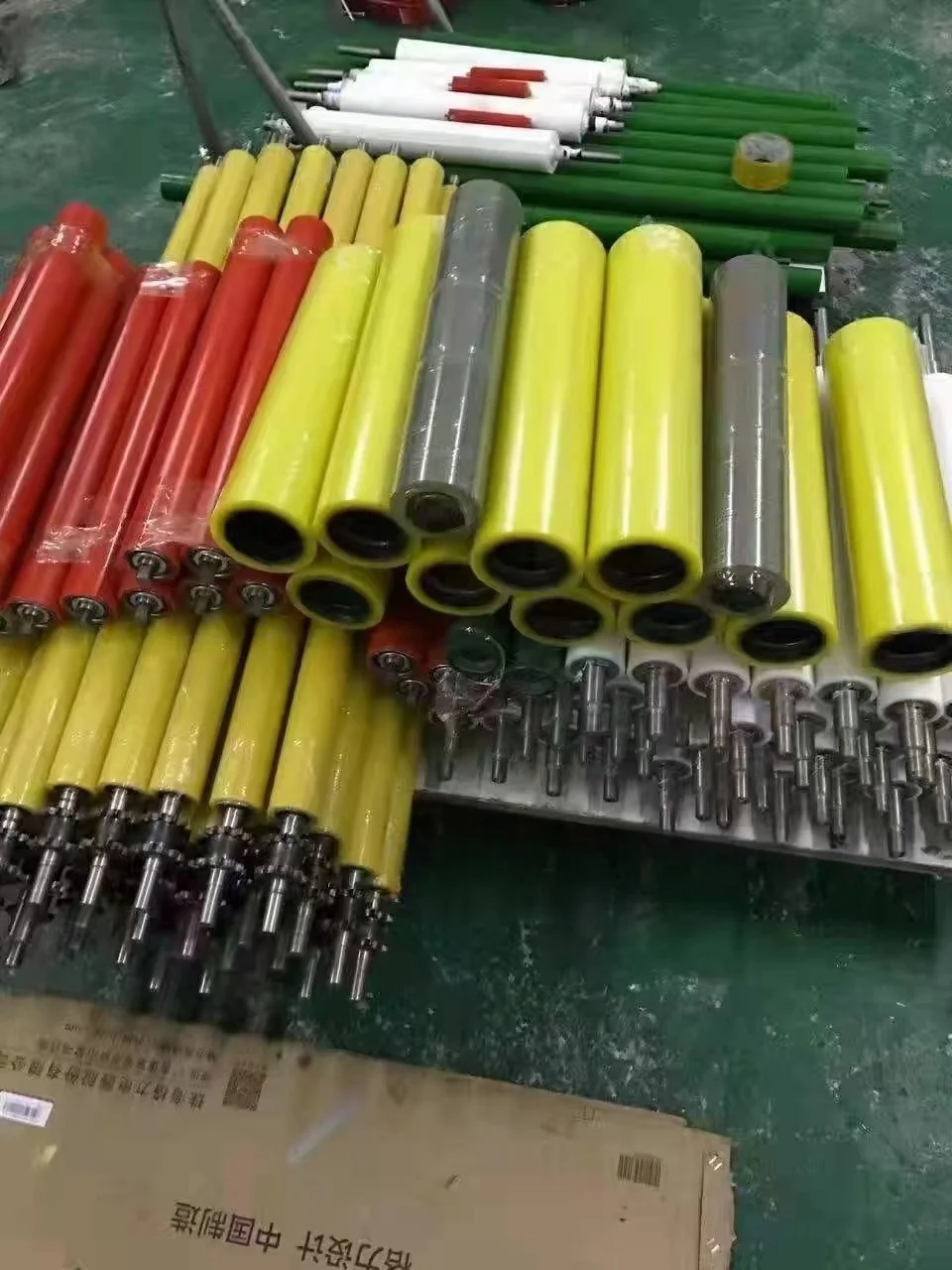 Polyurethane Rubber Wheel Rubber Roller PU Roller Non-power Roller Wear ...