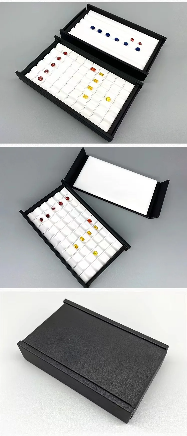 FORTE PU Leather Gemstone Box Set - Elegant Jewelry Display