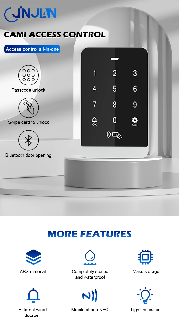 1000 Users Key /touch Screen Password 125khz Rfid Single Door Access Control Reader - Buy ...