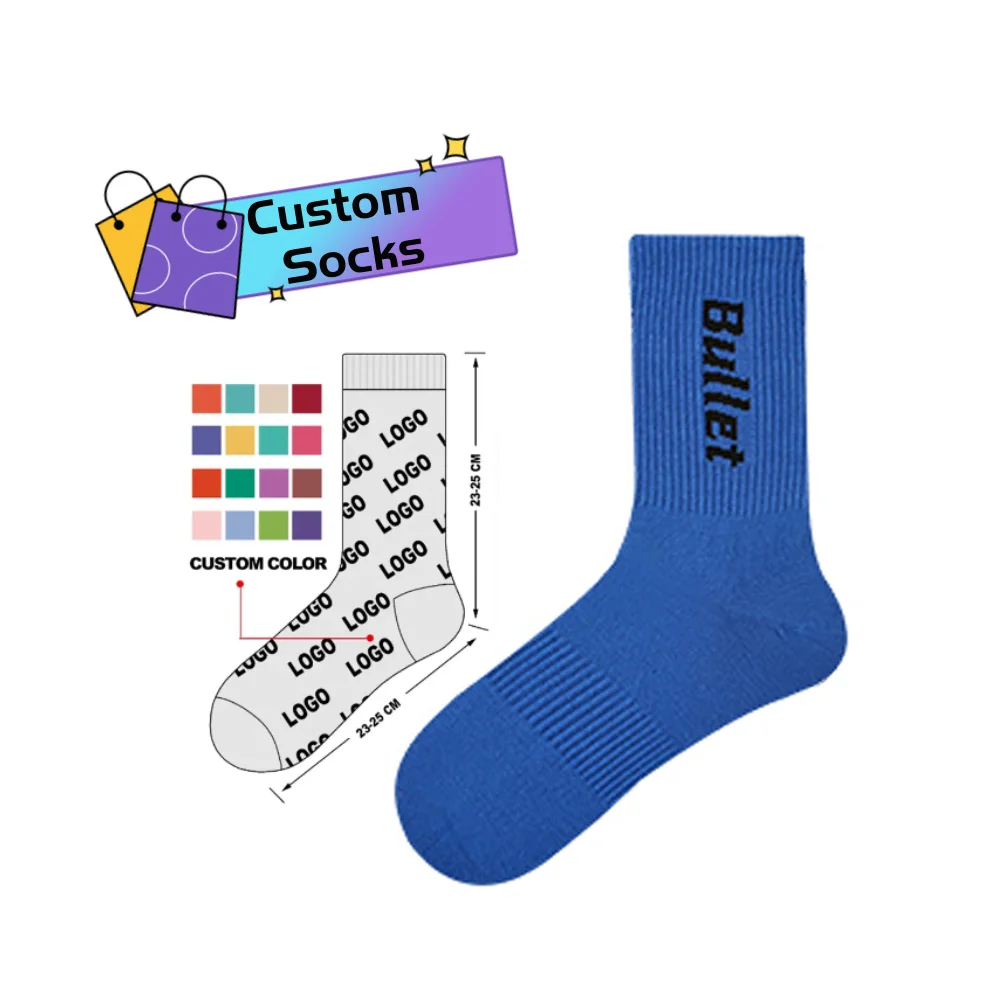 Oem Custom Logo Crew Socks Men Running Sport Socks Cycle Athletic ...