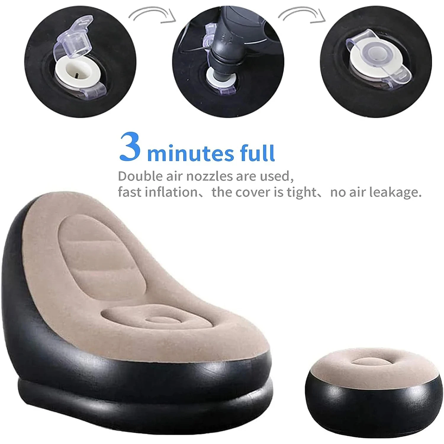 Alibaba.com: Portable folding inflatable sofa, lazy bean bag chair puff ...