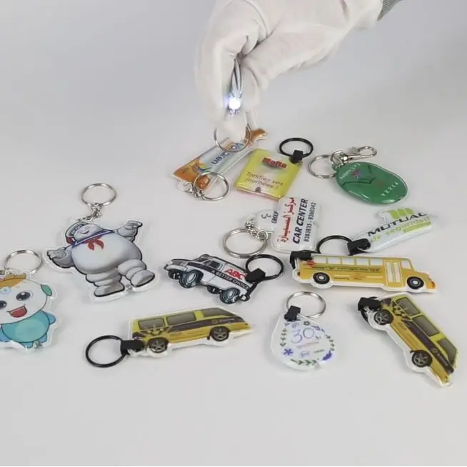 Customized Reflective Pvc Keychain Led Keyholder For Soft Promotional ...