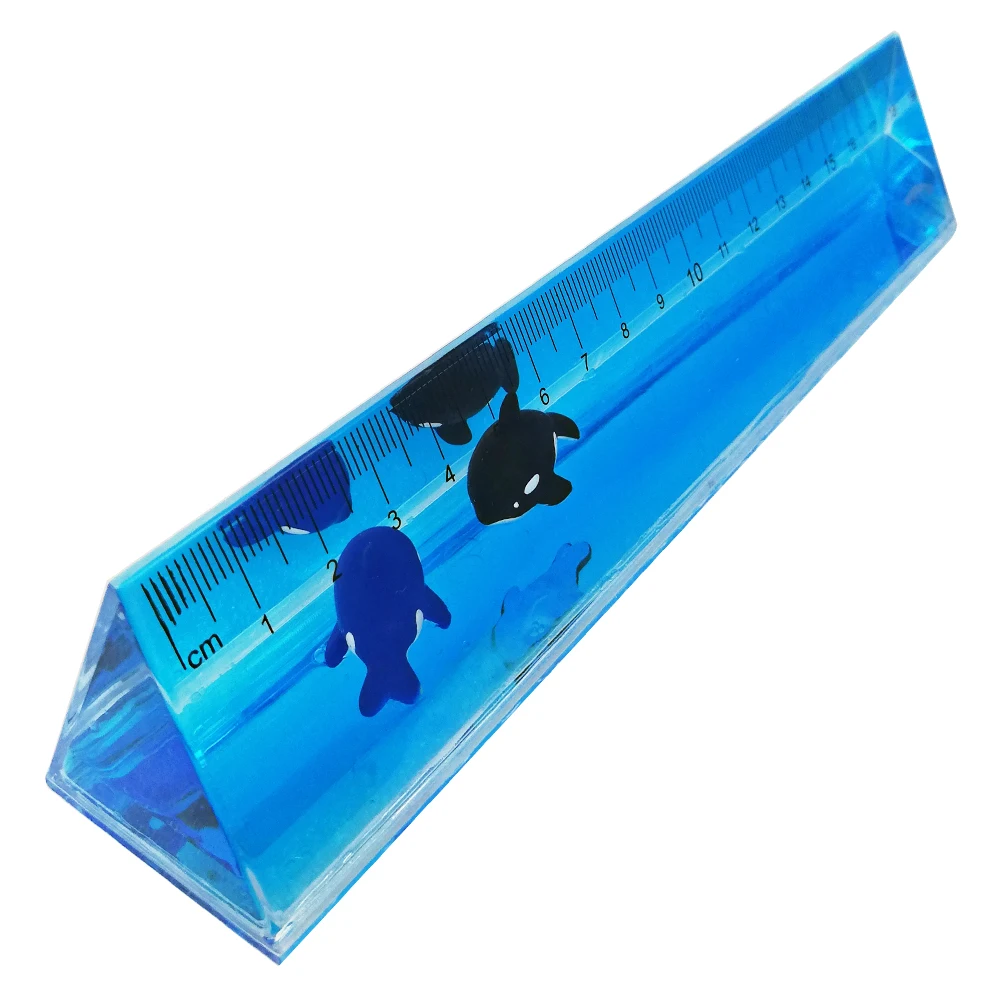 Creative Gift Craft Liquid Fashion Floating Acrylic Liquid Ruler