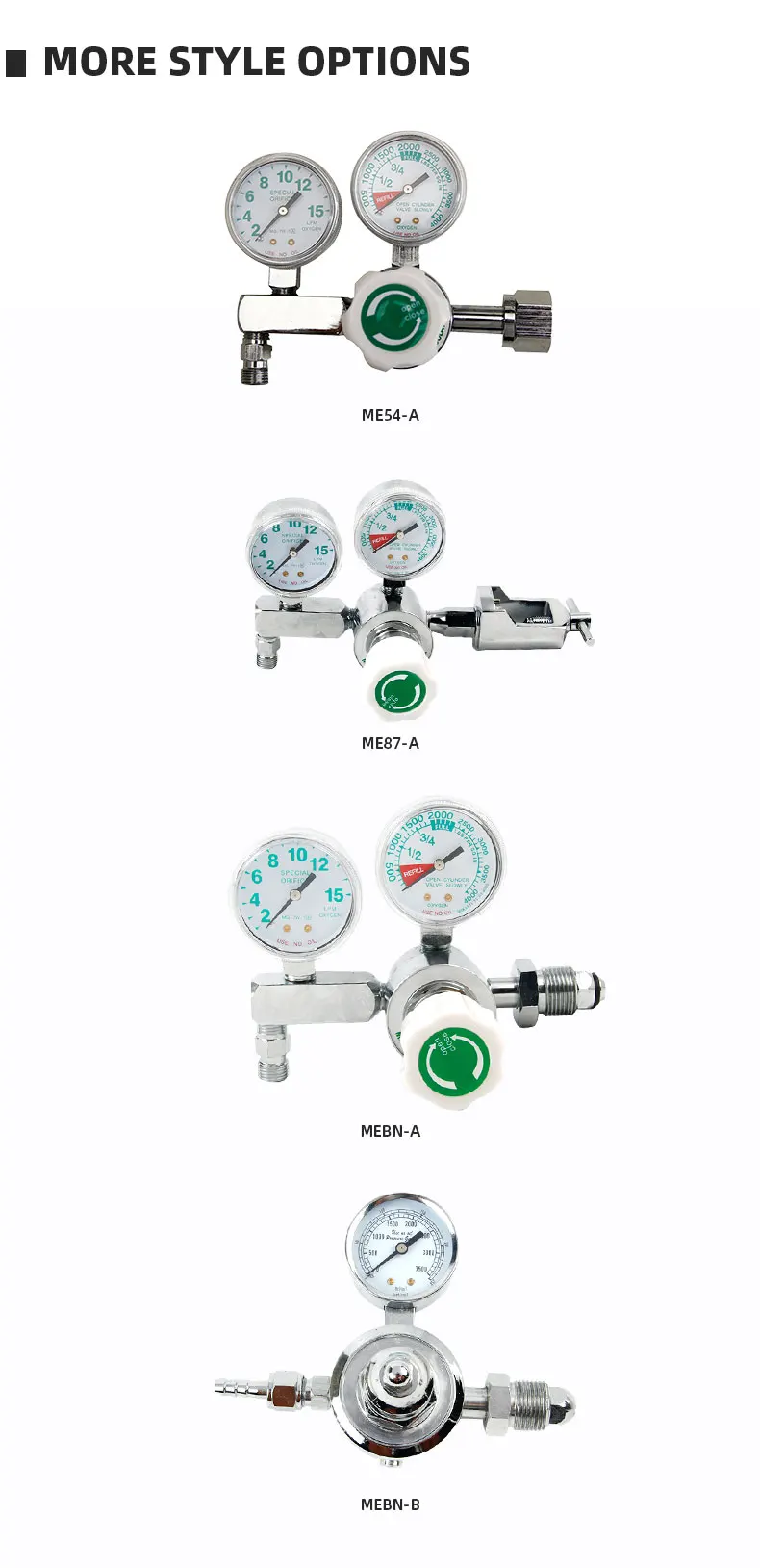 Medease Medical Gas Emergency First Aid O2 Cga870 Oxygen Pressure ...