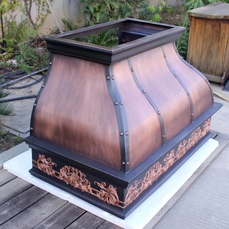 Wall Mounted Copper Range Hoods - Customizable Luxury